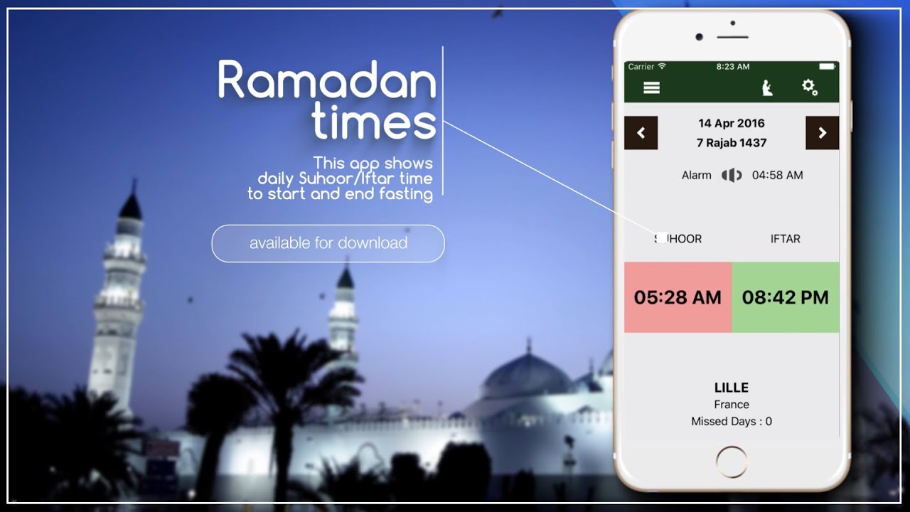 Ramadan 2017 - Free App for Android, iOS and Mac OS X - YouTube