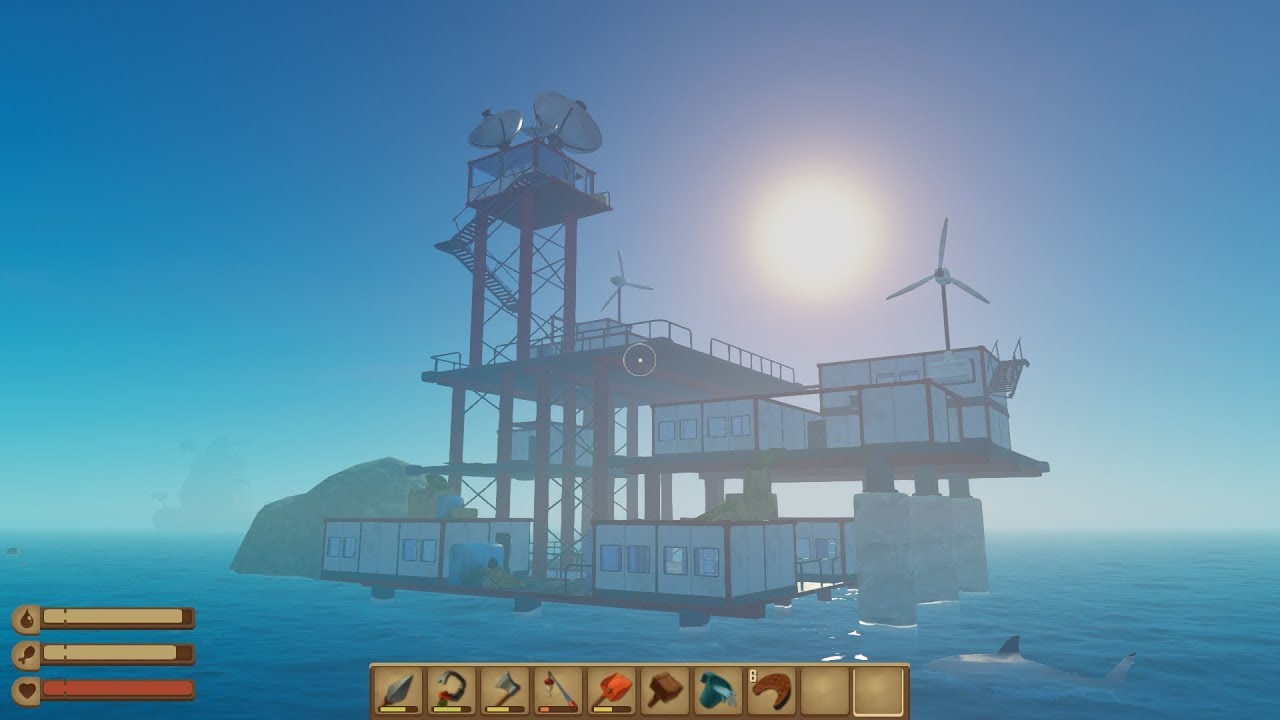 Leaving the Secret Island Base - Raft - YouTube