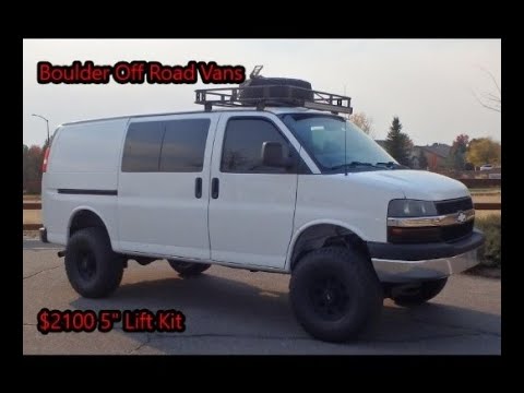 GMC Savanna/Chevrolet Express 5" Van Lift Kit | Boulder Off Road lifted ...
