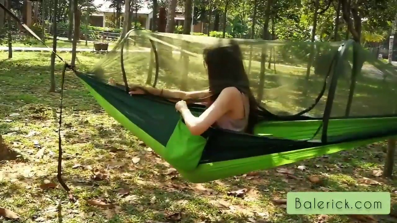 Tree-house Mosquito Net Hammock - YouTube