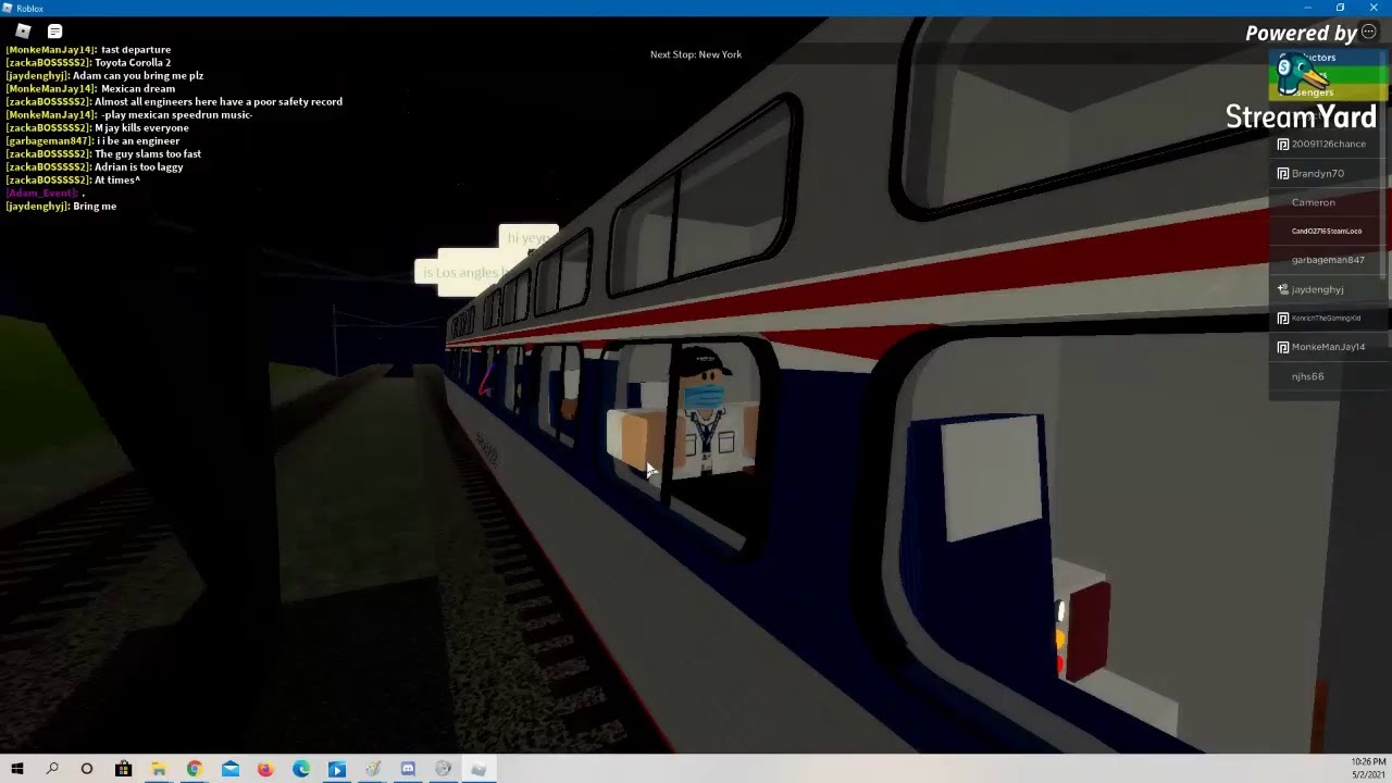 Roblox Amtrak Rail Service: Northeast Regional Service - LIVE! - YouTube