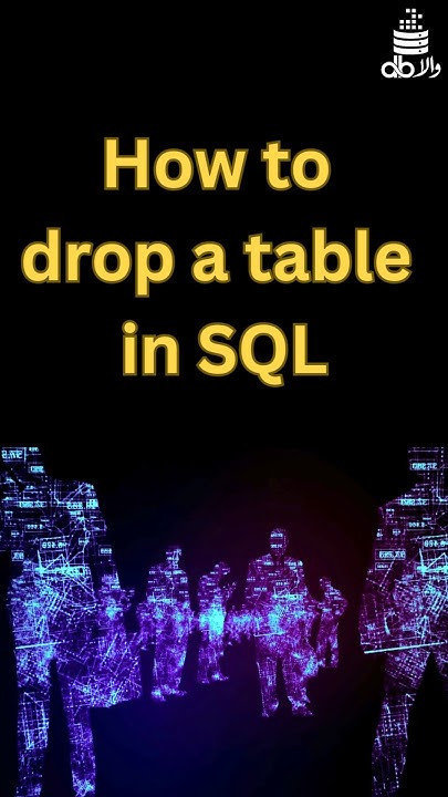 How to DROP a table in SQL| How to DELETE a table in SQL #sql #oraclesql #database - YouTube