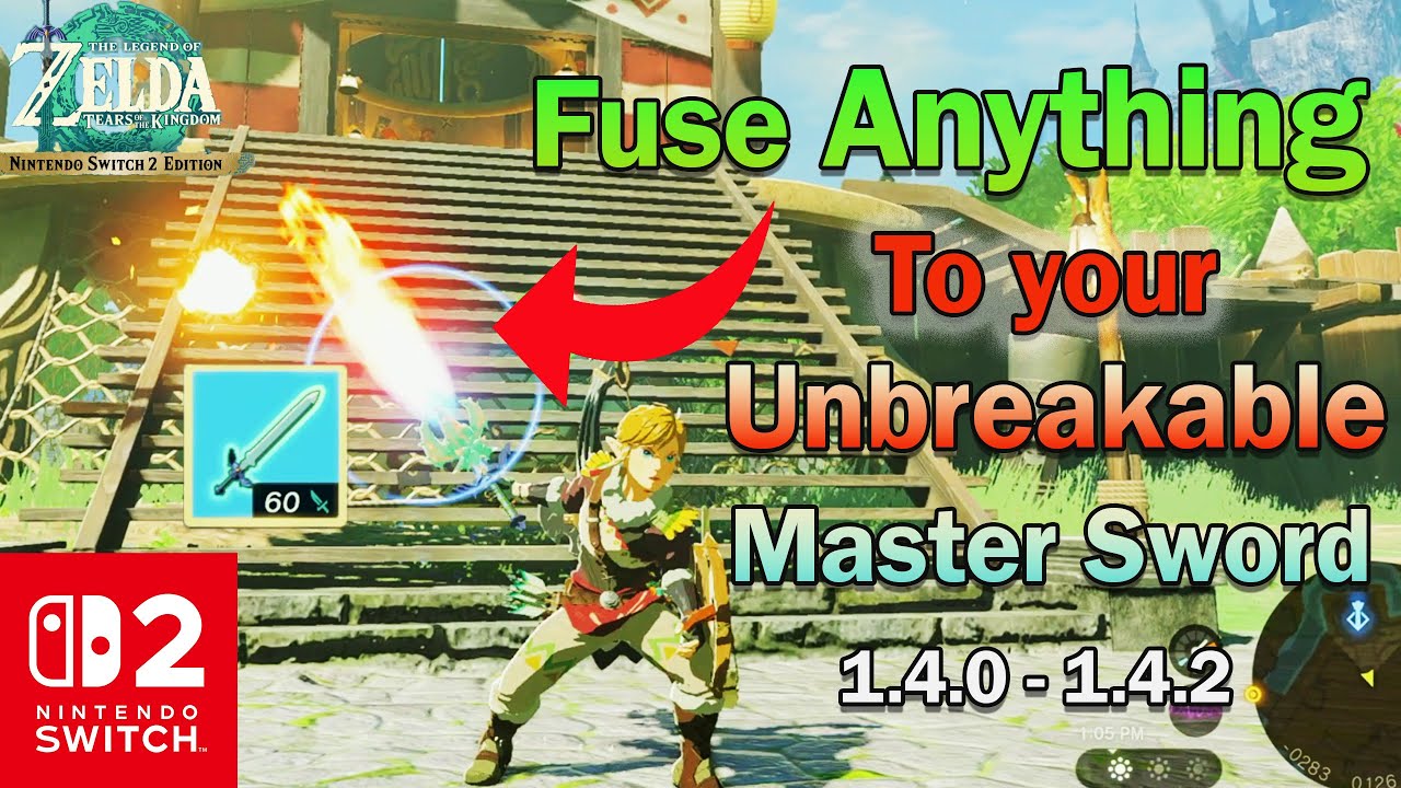 How to Easily Fuse item to the Unbreakable msg Master Sword in Tears of ...