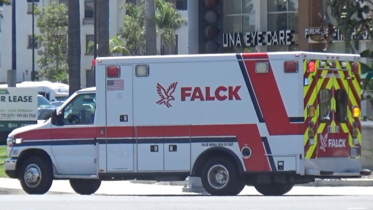 Falck Ambulance transporting - YouTube