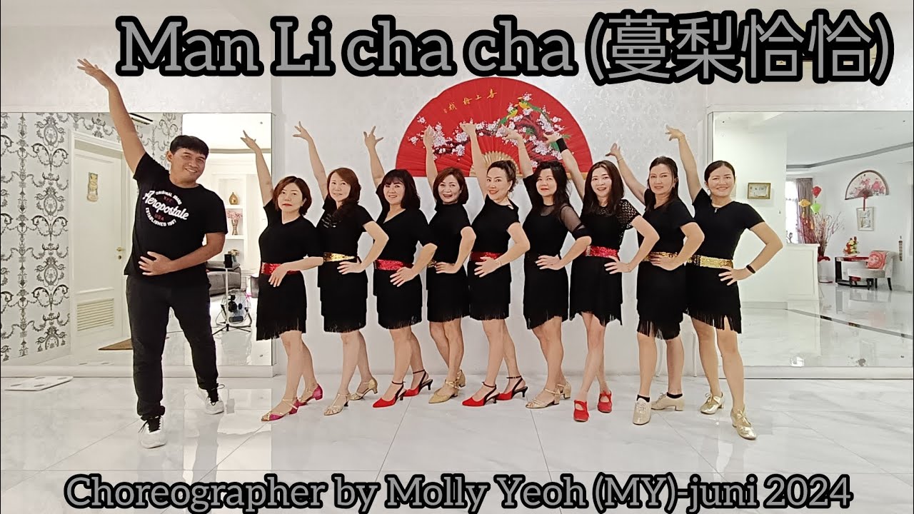 Man Li cha cha#蔓梨恰恰//Line Dance//Coach Sugeng//Fairies - YouTube