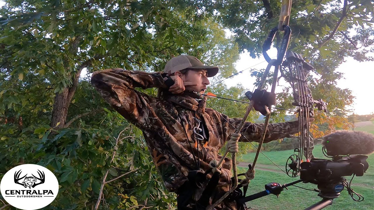 First Deer with a COMPOUND BOW | Self-Filmed Saddle Hunt - YouTube