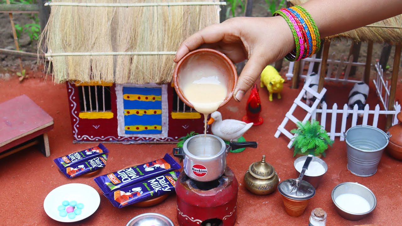 Miniature Dairy milk Pressure cooker Cake | Chocolate Cake Recipe ...