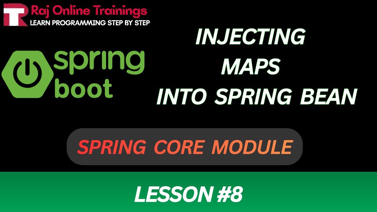 Injecting Maps into a Spring Bean | Spring Framework and Spring Boot FULL COURSE - YouTube