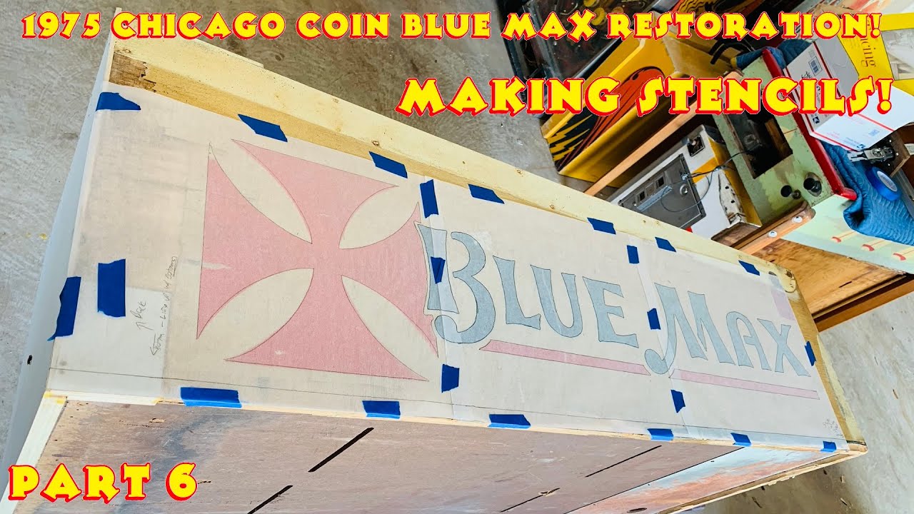 How to Make Stencils! - Part 6, 1975 Chicago Coin Blue Max Pinball ...