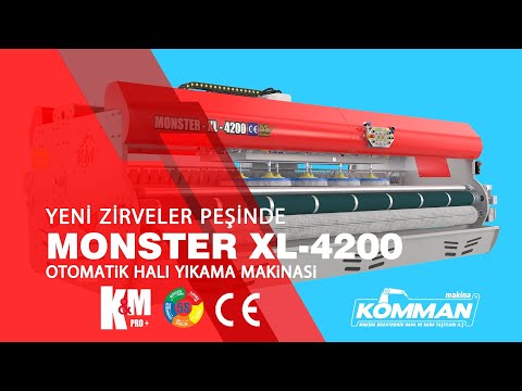 Komman Monster XL-4200 Otomatik Halı Yıkama Makinası