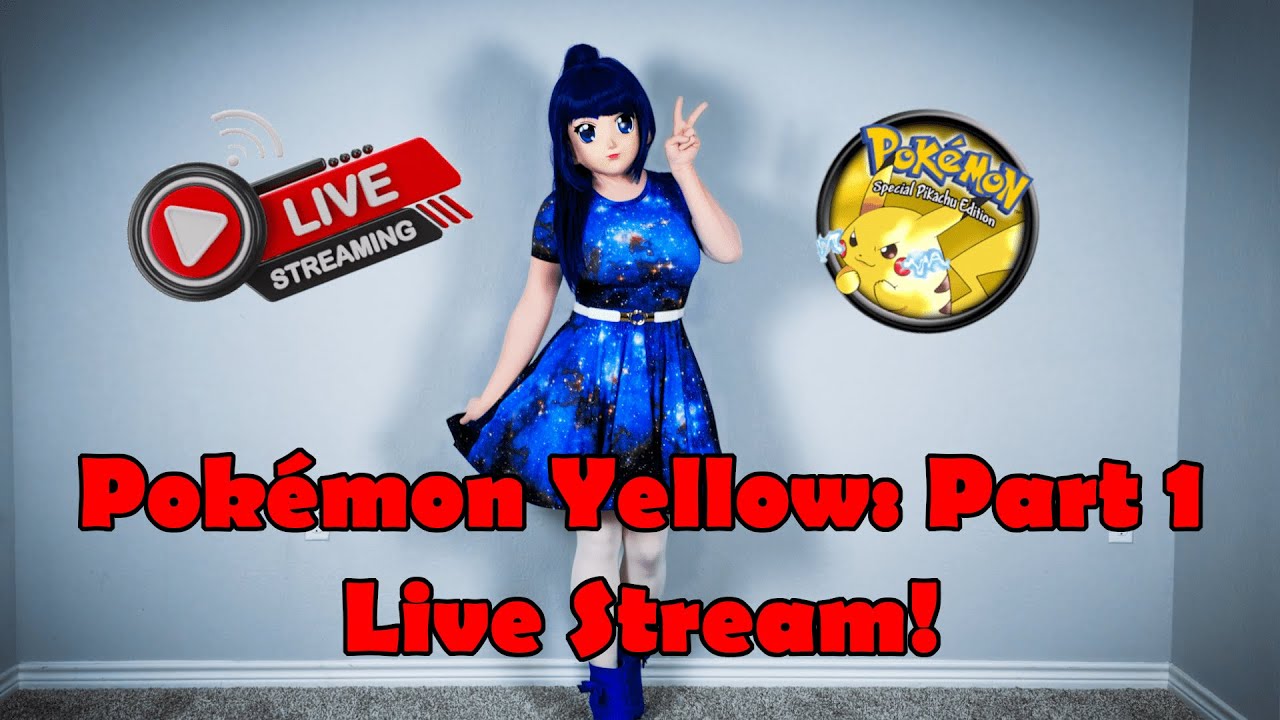 Pokemon Marathon! Pokemon Yellow Part 1! Live Stream Hangout with a ...