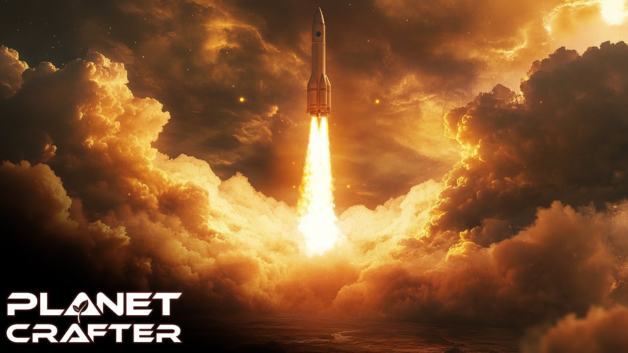 Launching My First Terraforming Rocket Ship - Planet Crafter.IX - YouTube