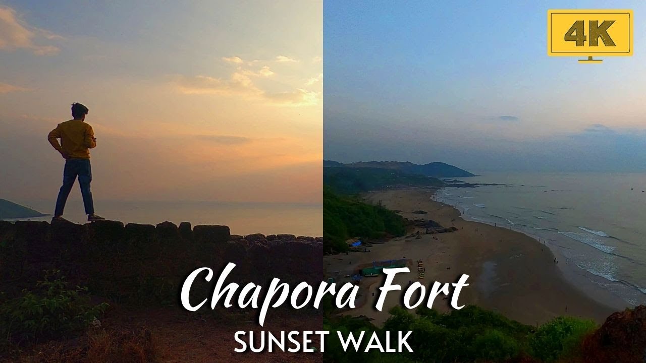 Chapora Fort & Vagator View Point During Sunset | December 2020 | 4K ...
