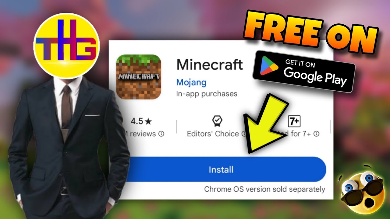 I DOWNLOADED MINECRAFT FOR FREE FROM THE PLAY STORE - YouTube