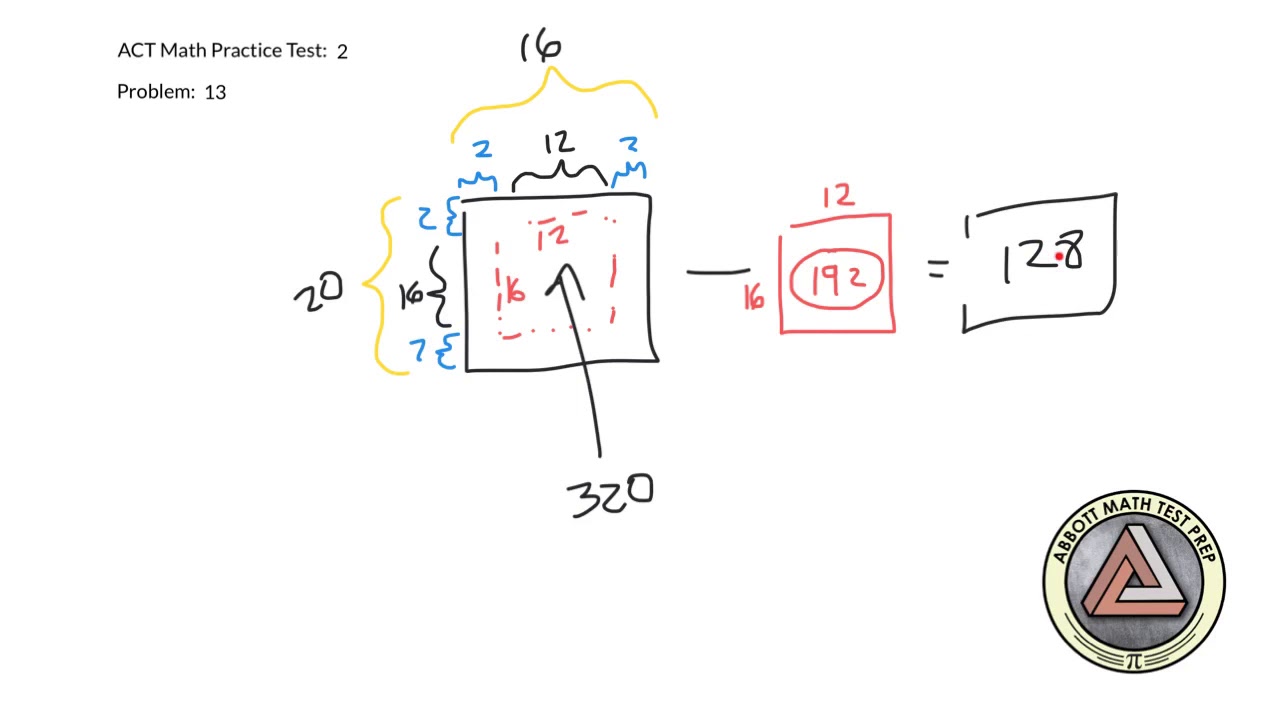 ACT Math Practice Test 2 (Starts at 30 seconds in!) - YouTube