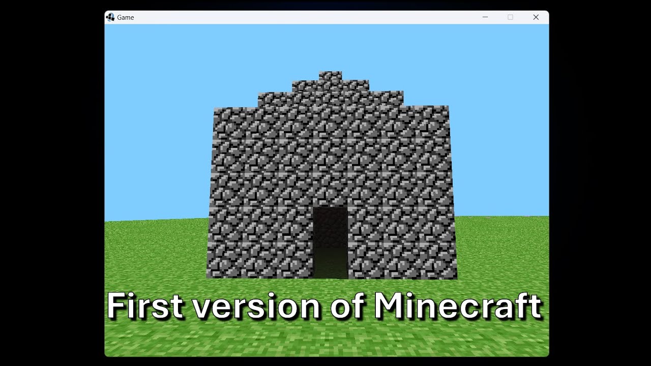 First version of Minecraft. Alpha rd-132211 - YouTube