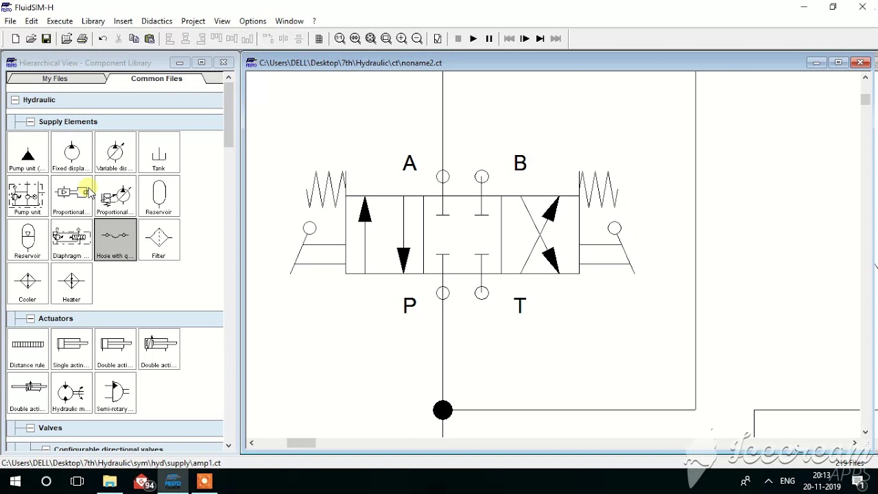 how to draw regenerative circuit in FESTO - YouTube