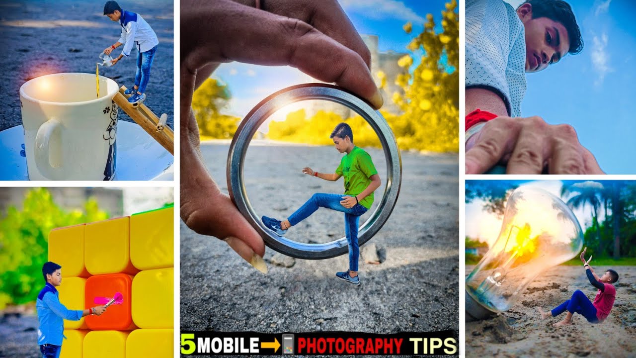 TOP 5 CRAZY MOBILE PHOTOGRAPHY TRICKS With PHONE - YouTube