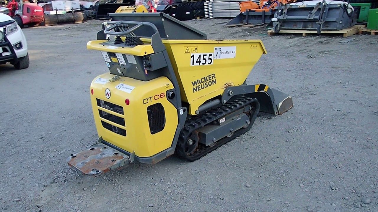 Självlastande Dumper Wacker Neuson DT08 - YouTube