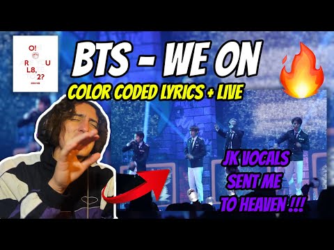 BTS - WE ON Live 2015 + Color Coded Lyrics !!! | South African Reaction