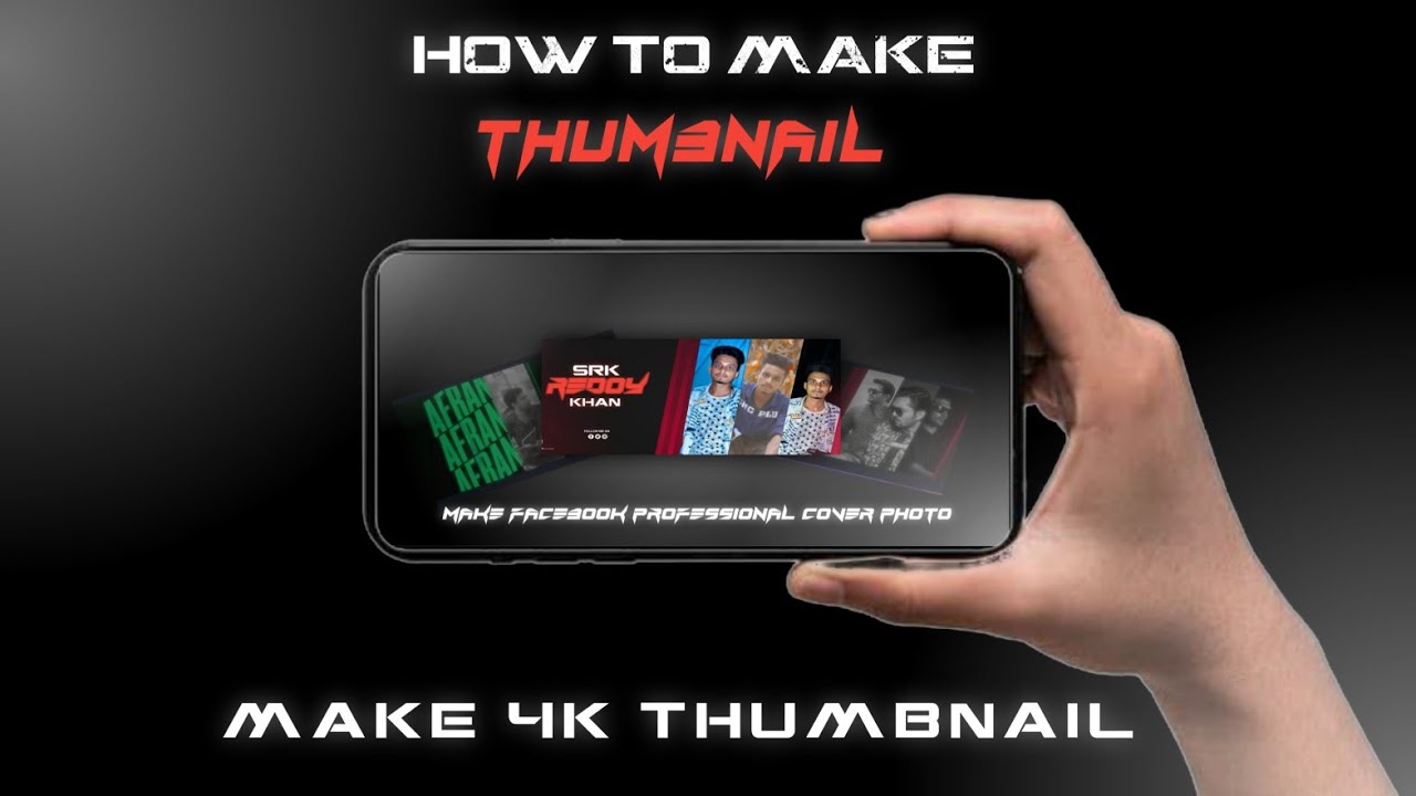 How to make 4k thumbnails for YouTube videos 2022😎 || professional ...