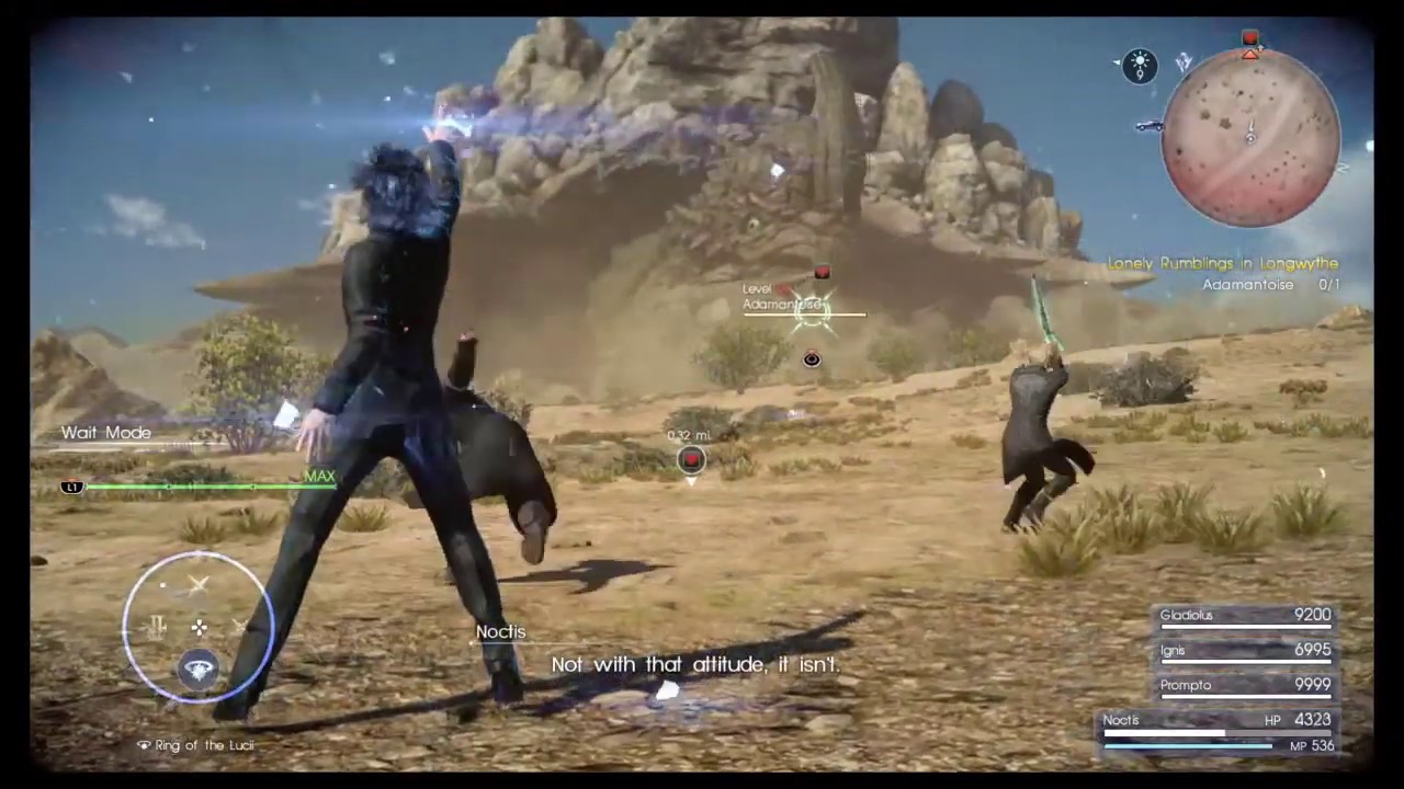 Final Fantasy XV - One Hit Adamantoise!! Adamantoise EXP Farming! - YouTube