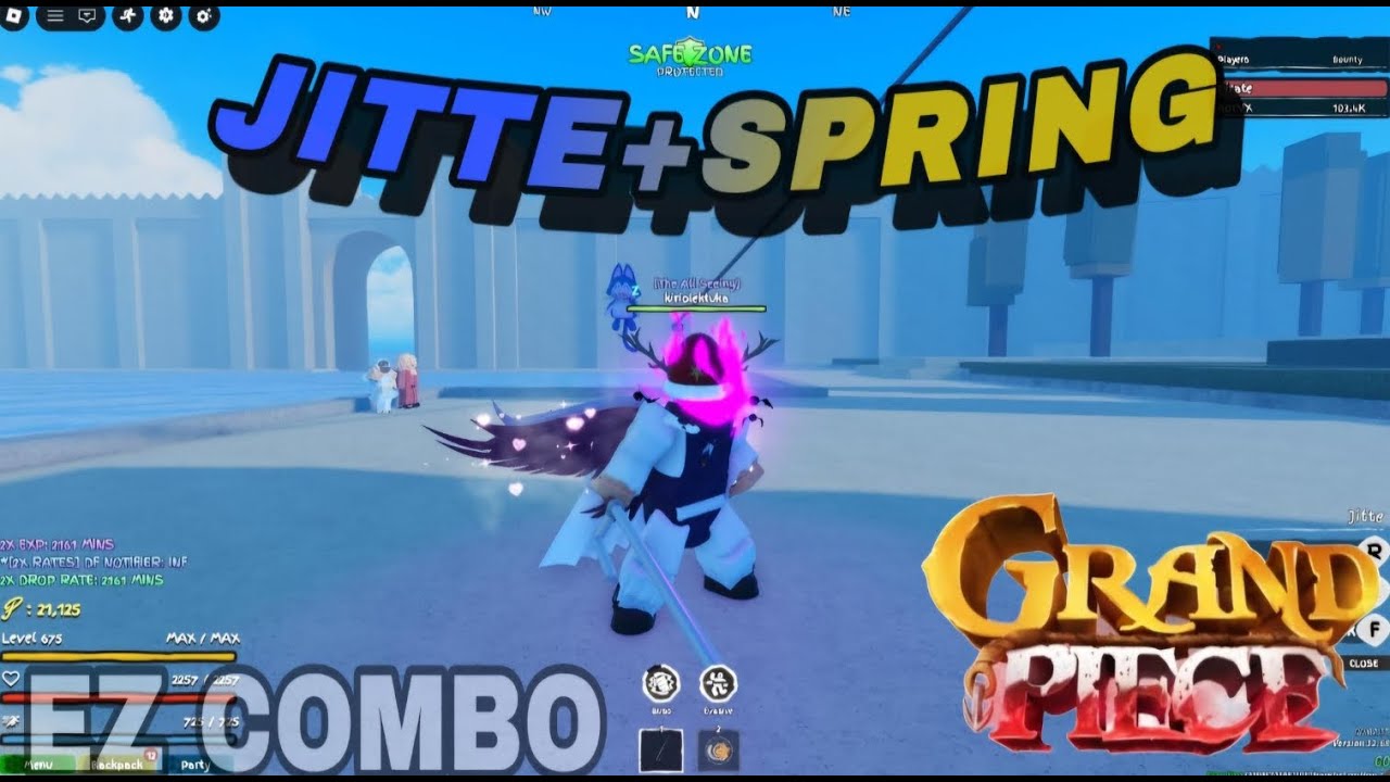 (GPO)EASIEST Spring + Jitte Combo That DESTROYS Everyone 😈🔥 - YouTube