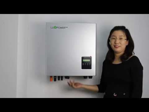 Lux power hybrid inverter interface - YouTube