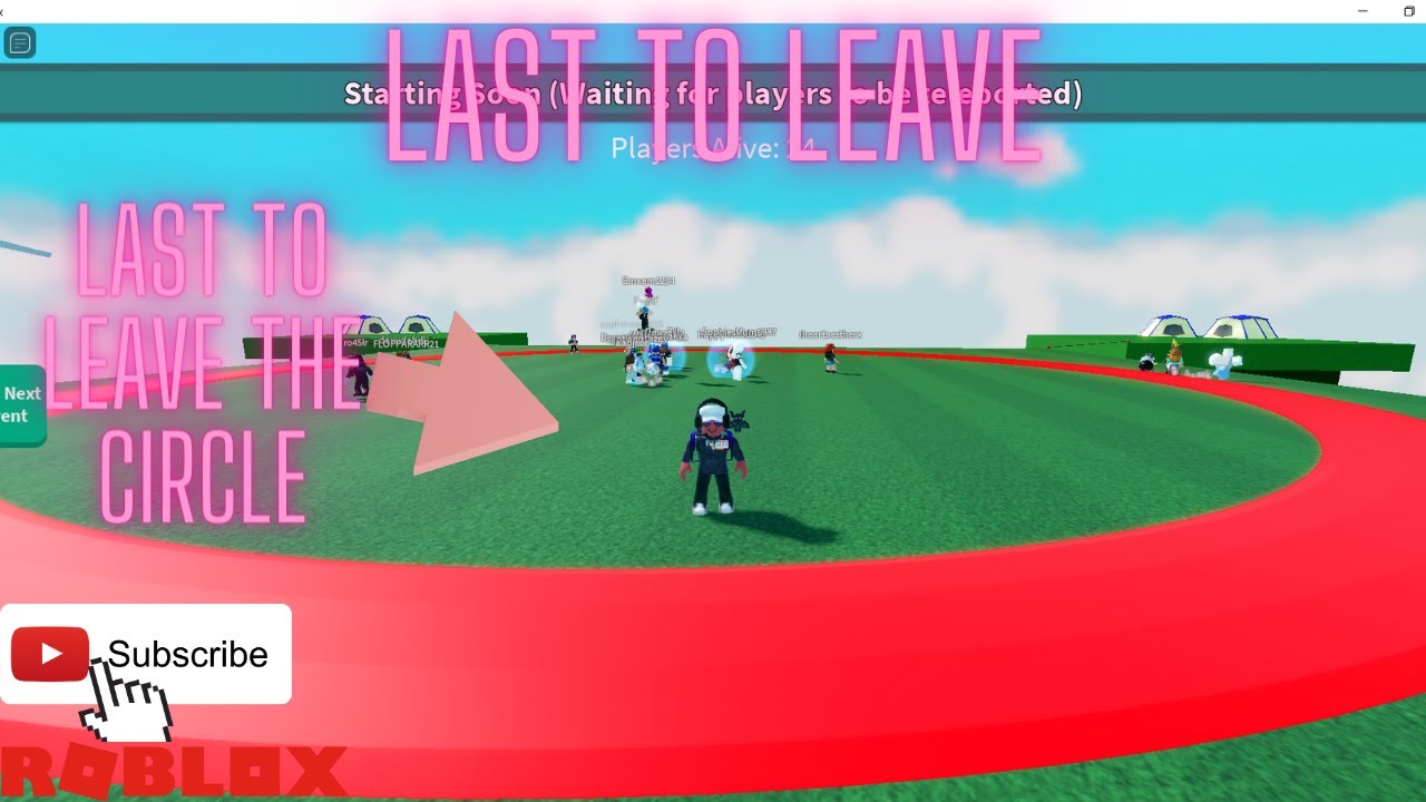 Can I be the last to leave on last to leave on Roblox - YouTube