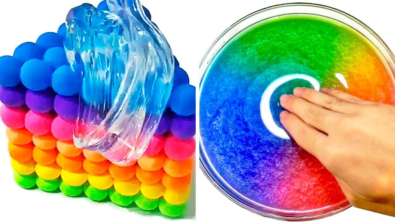 1 Hour Oddly Satisfying Slime Videos - Relaxing Slime ASMR Video - YouTube