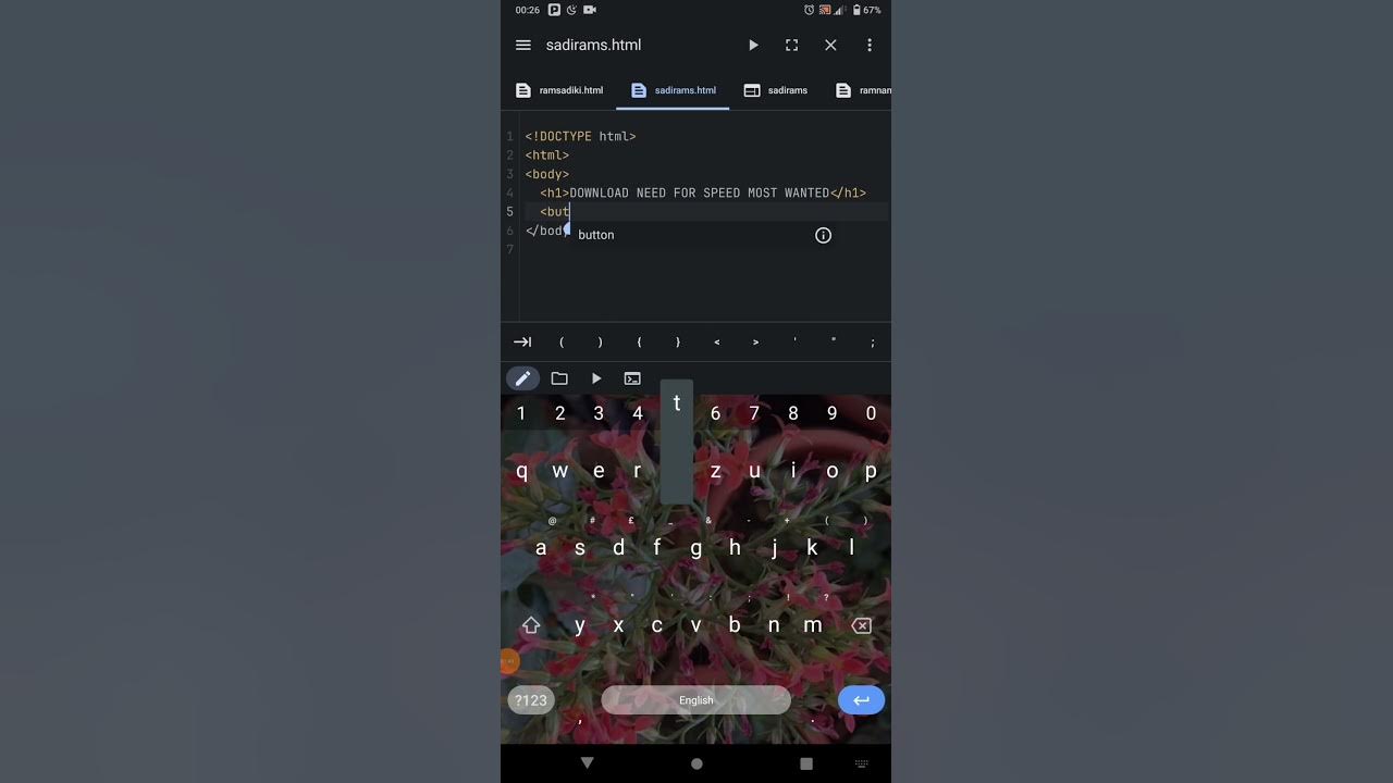 Create download button by USING HTML code faster - YouTube