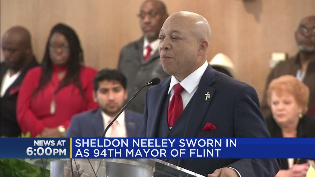 Sheldon Neeley sworn in as 94th mayor of Flint - YouTube