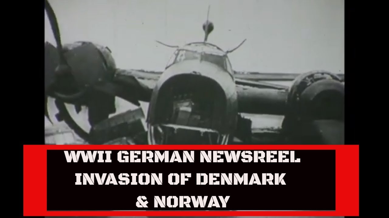 1940 GERMAN NEWSREEL INVASION OF DENMARK & NORWAY OPERATION WESERÜBUNG ...