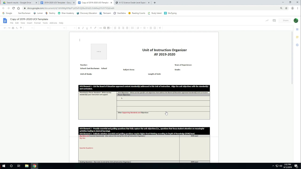 Getting A Copy of the UOI Template - YouTube