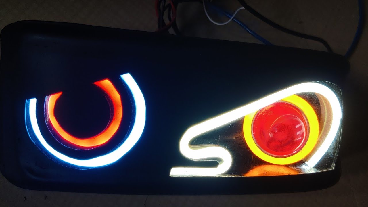 RE Bajaj New model indicator light projector/normal - YouTube