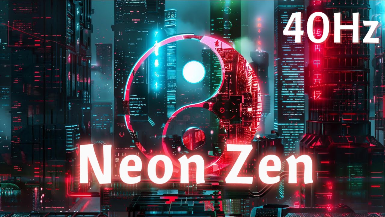 Neon Zen｜40Hz Gamma Waves｜Lofi Lounge - YouTube