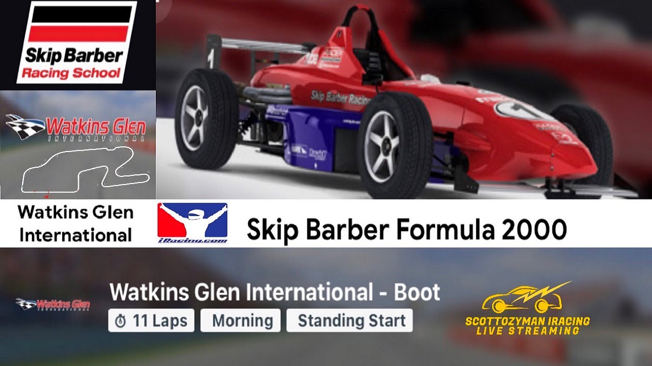 IRACING SKIP BARBER RACE SERIES AT WATKINS GLEN - YouTube