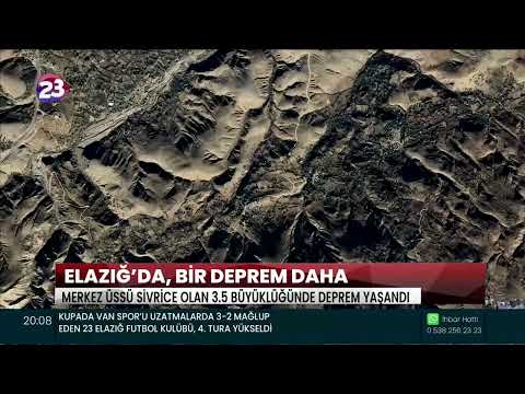 ELAZIĞ’DA MERKEZ ÜSSÜ SİVRİCE OLAN 3.5 BÜYÜKLÜĞÜNDE DEPREM MEYDANA GELDİ