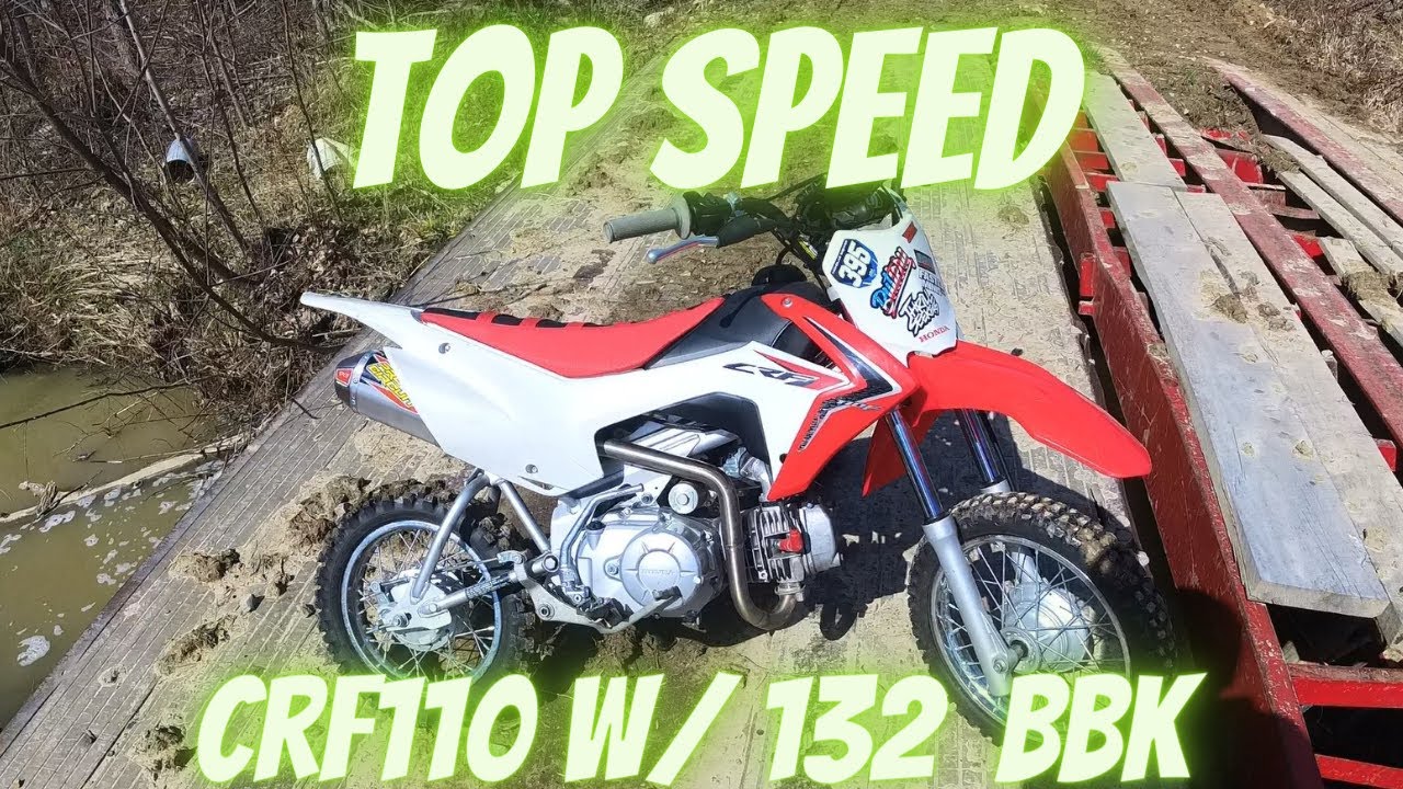 Witness The Incredible Top Speed Of A 132 BBK Honda CRF 110 YouTube