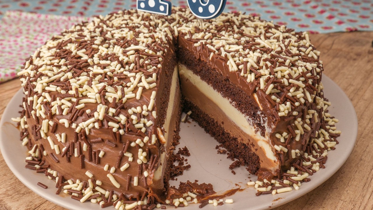 BOLO MOUSSE 2 AMORES FÁCIL E DELICIOSO ESPECIAL 10 MESES DO VINI | Cook ...