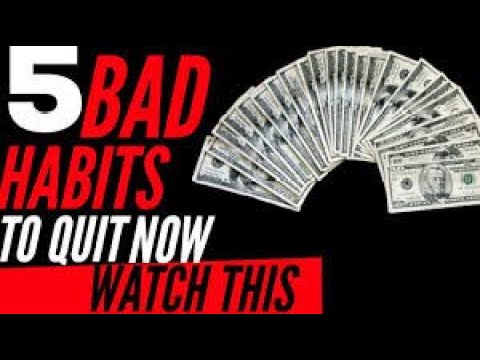 5 Bad Financial Habits Destroy your financial status - YouTube