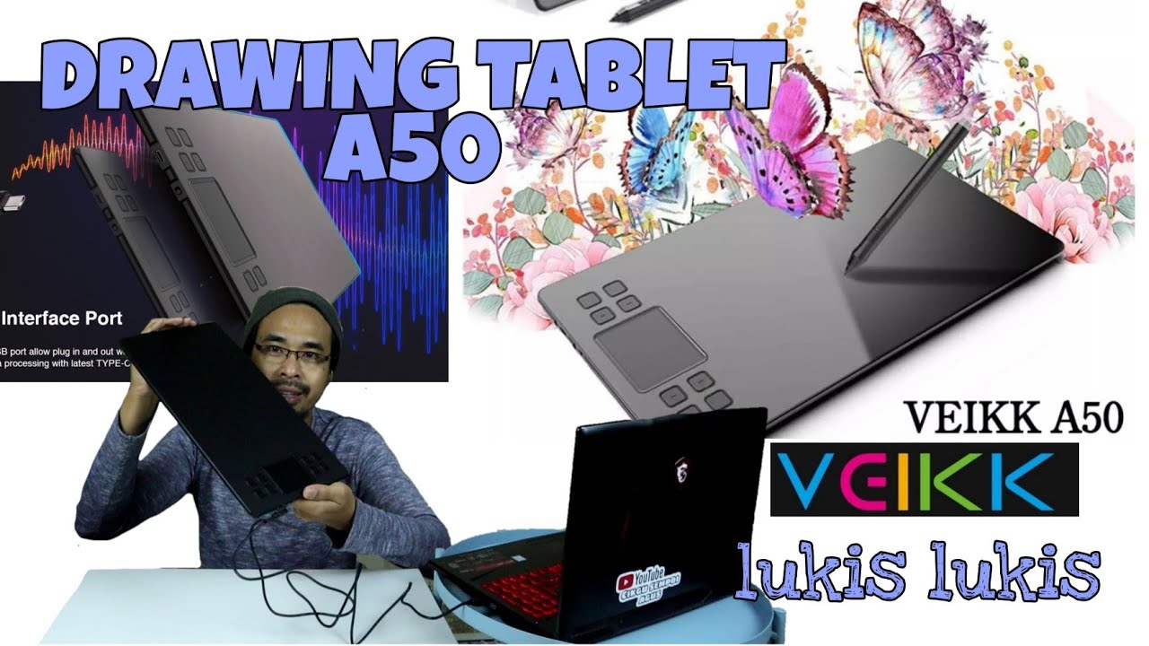 Drawing Tablet Veikk A50 | seronok dan mudah serta murah untuk mengajar ...