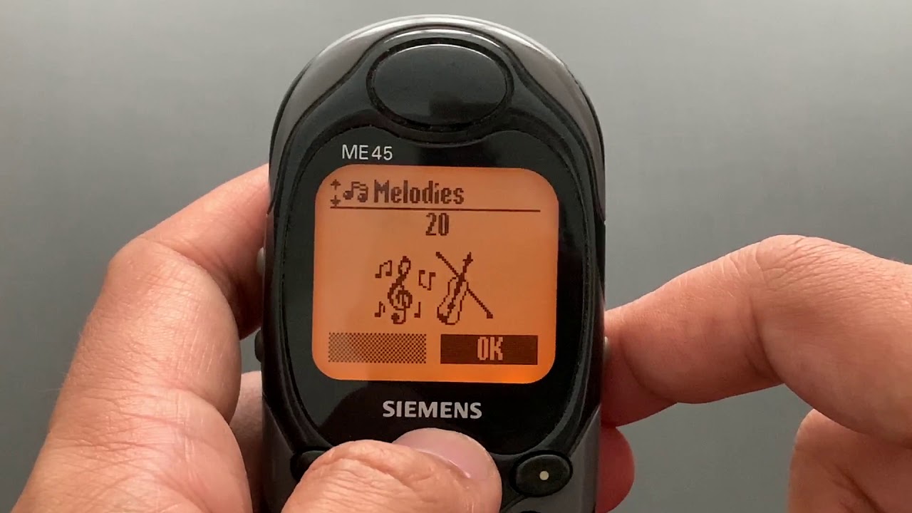 Siemens ME45 (2001) — ringtones - YouTube