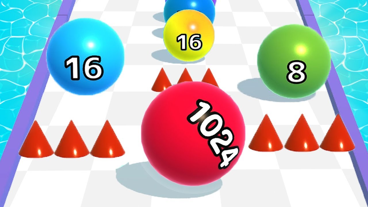 Satisfying Mobile Games... Jelly Run, Ball Run Infinity, Ball Run 2048 ...