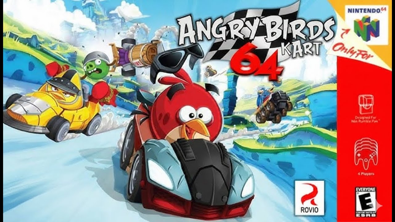 Angry Birds Kart 64 Mario Kart 64 Characters Hack [n64] Longplay