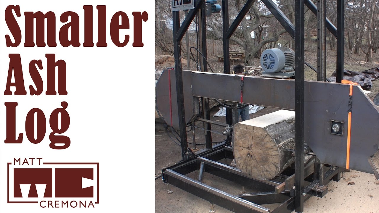 Slabbing the Smaller Ash Log (Big Logs #2) - YouTube