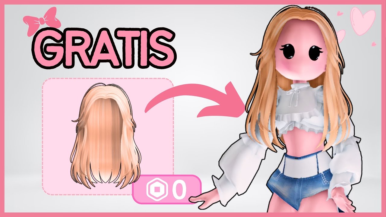 CABELLO RUBIO LARGO GRATIS EN ROBLOX #roblox #free #gratis #event #ugc ...