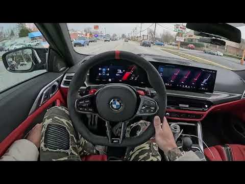 POV DRIVE A 2026 BMW M4 COMPETITION XDRIVE G82 MODDED WITH EXHAUST AND FRONT MOUNT COLD AIR ...