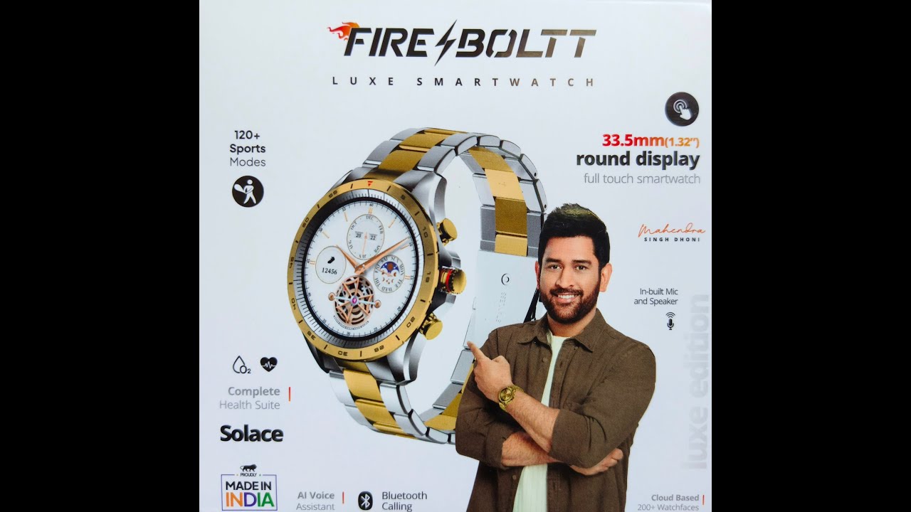 Fire Boltt Solace Luxury Smart Watch - YouTube
