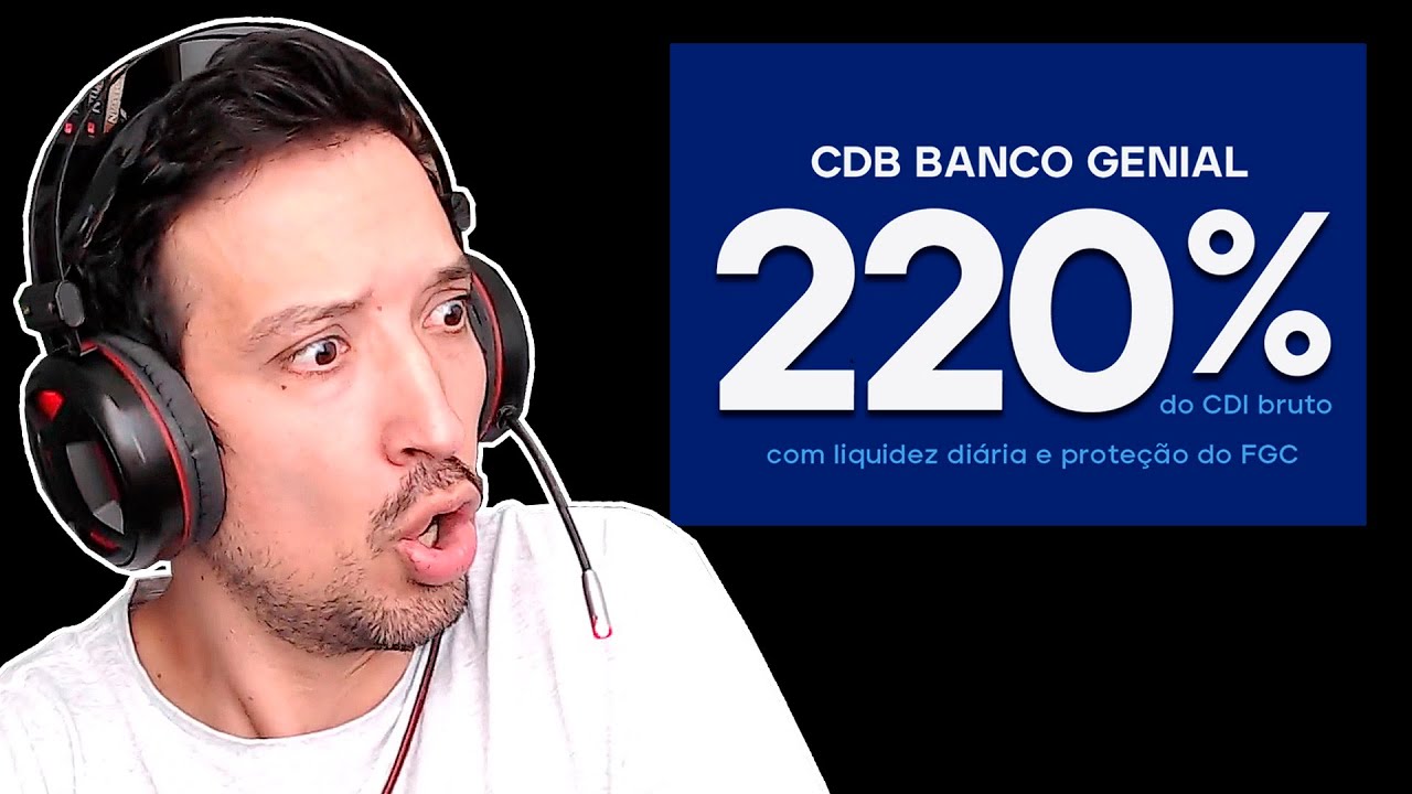 NOVO CDB PROMOCIONAL DO BANCO GENIAL RENDENDO 220% DO CDI - YouTube